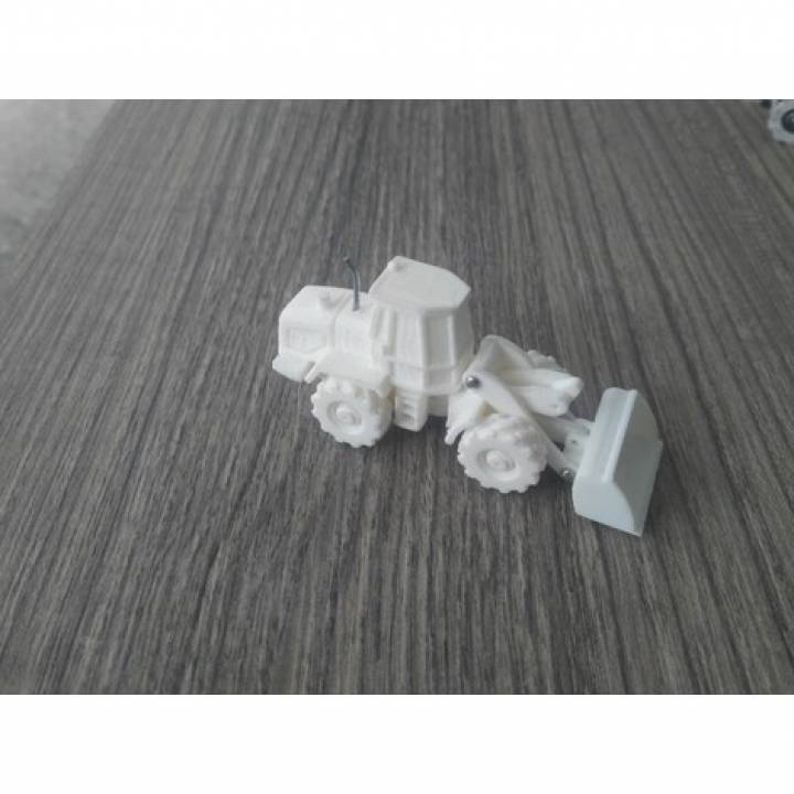 3D Printable Easy to print Generic Front Loader (esc: 1:100) by Luis ...