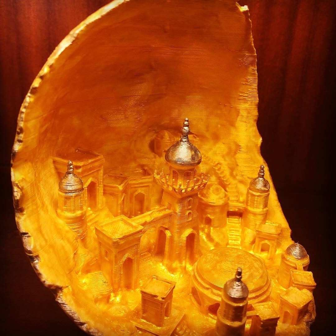 3D Printable Moon city by Jukka Seppänen