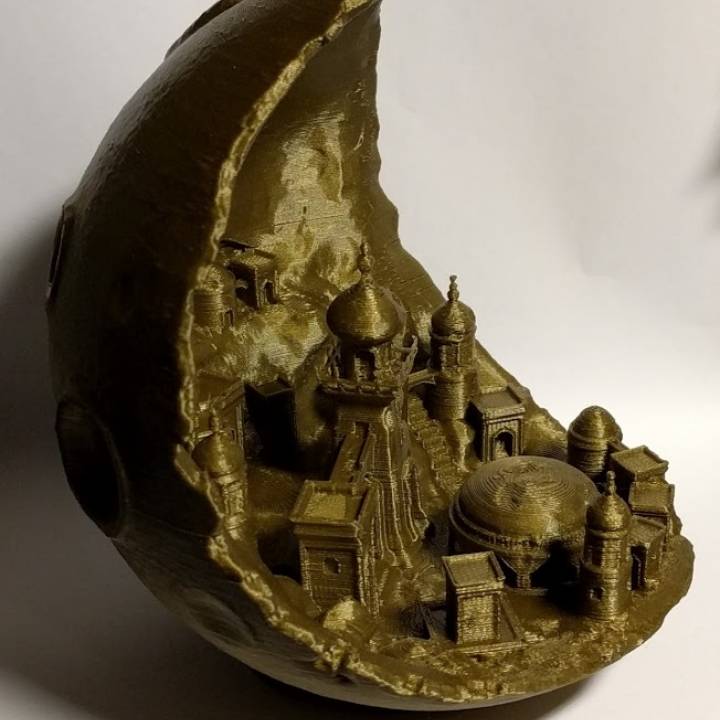 3D Printable Moon city by Jukka Seppänen