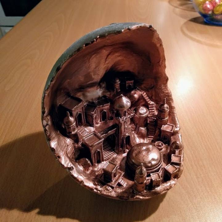 3D Printable Moon city by Jukka Seppänen