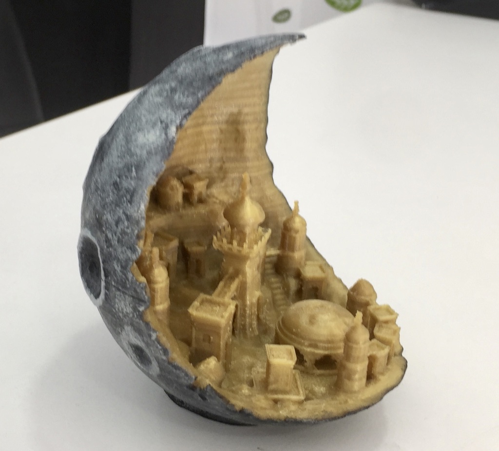 3D Printable Moon city by Jukka Seppänen