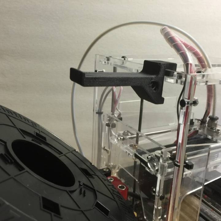 3D Printable Fabrikator Mini (Tiny Boy) Spool Holder by Chuck Hellebuyck