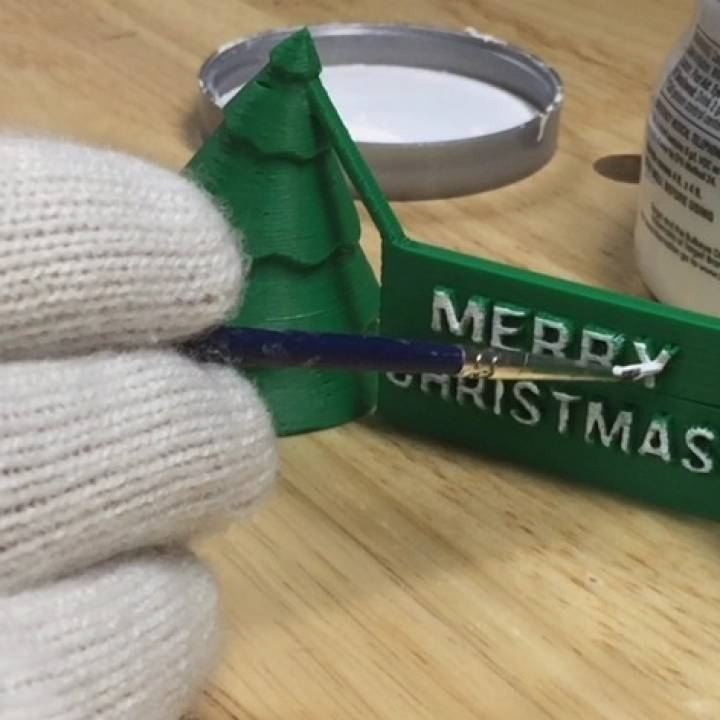 3D Printable Sagging Christmas Sign by Chuck Hellebuyck