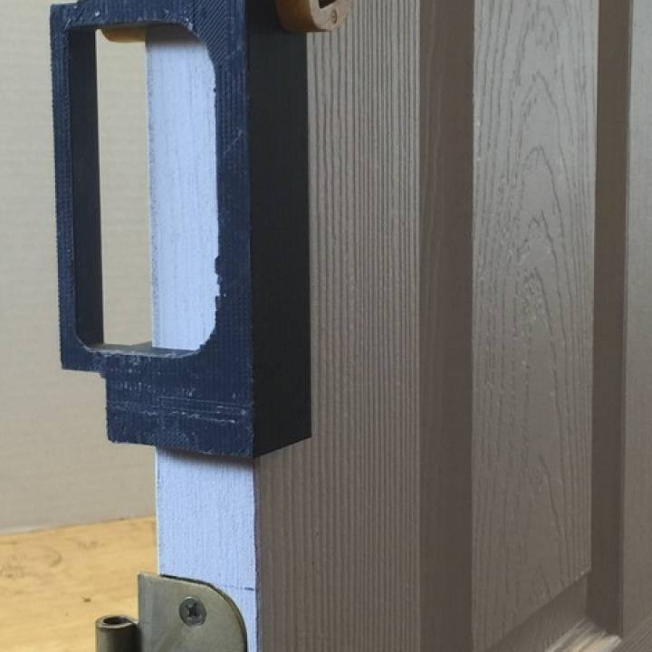 3D Printable Door Hinge Guide by Chuck Hellebuyck