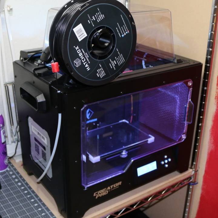 3D Printable FlashForge Creator Pro 2017 Front Loading Spool Holders by ...
