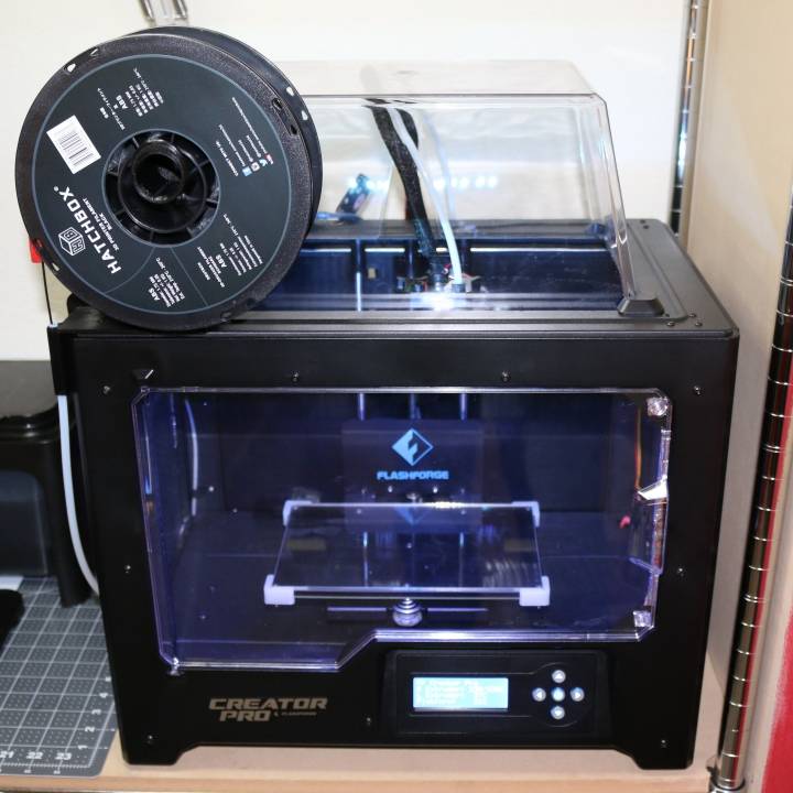 3D Printable FlashForge Creator Pro 2017 Front Loading Spool Holders by ...