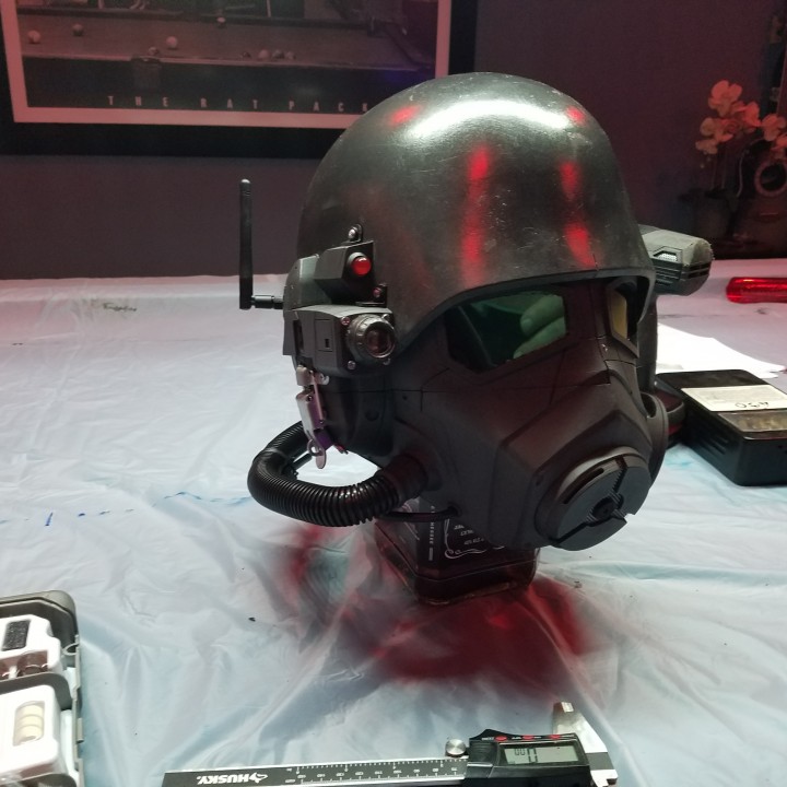 3D Print of Fallout New Vegas - NCR Ranger Helmet by Cherokeetek