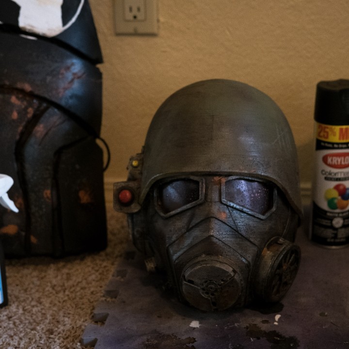 3D Print of Fallout New Vegas - NCR Ranger Helmet by Fly_Like_birdman