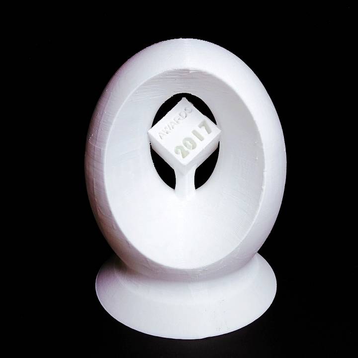 3D Printable 3D PI awards 2K17 trophy by allison gonzalez