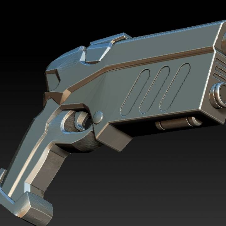 3D Printable Soldier 76 Sidearm Gun by Haskell mackowski