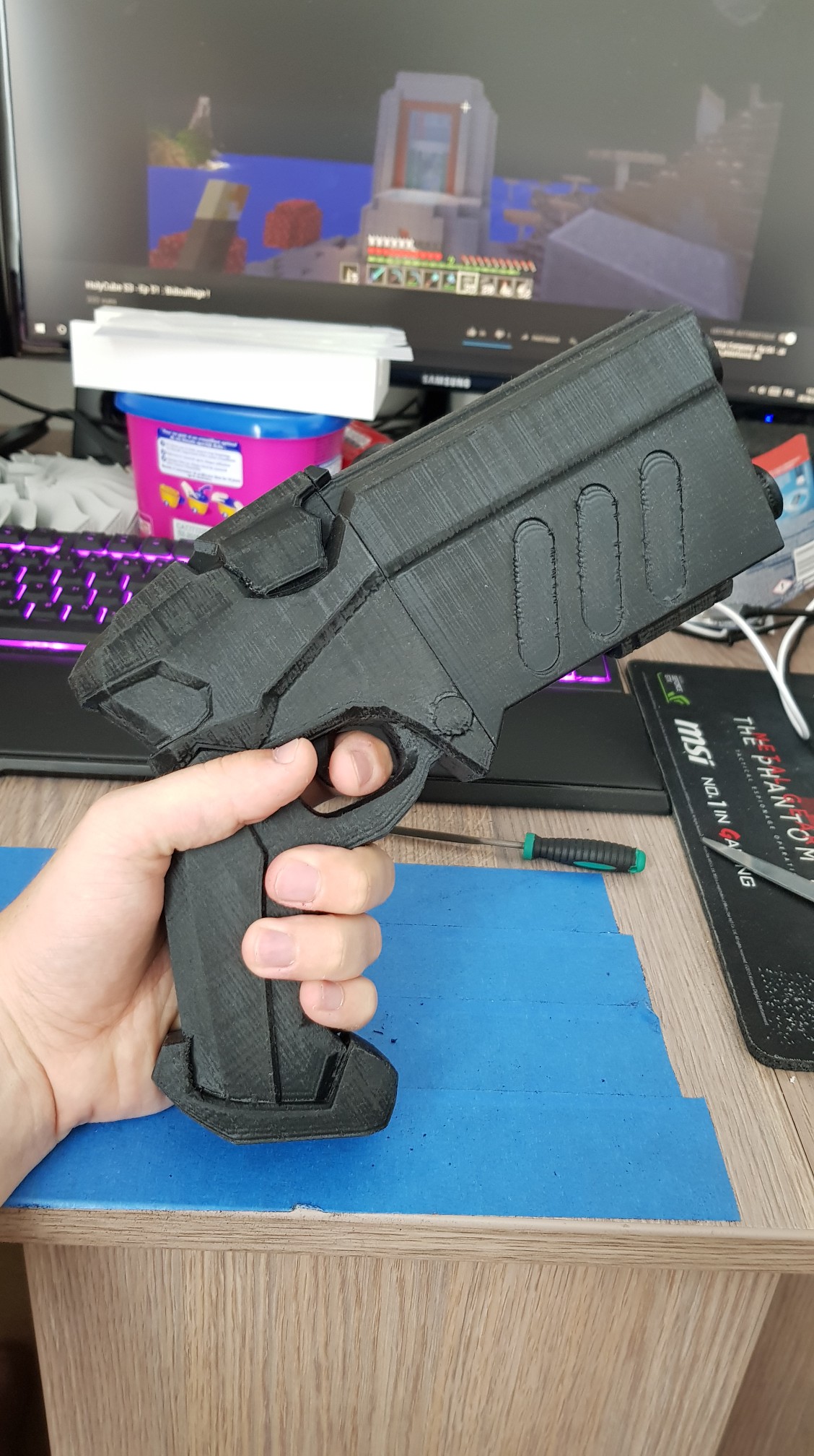 3D Printable Soldier 76 Sidearm Gun by Haskell mackowski