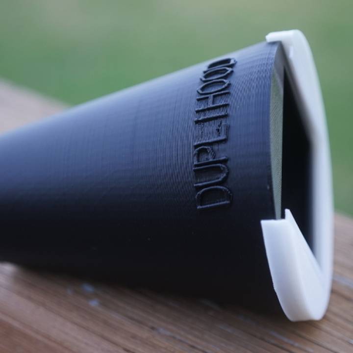 3D Printable DupliHood: a 3D-printed slide copy attachment by Hank Dietz