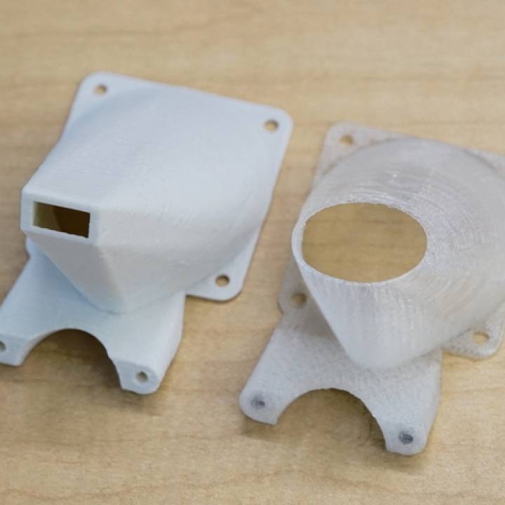 3D Printable MakerGear M2 Ducted Fan Mount by Hank Dietz