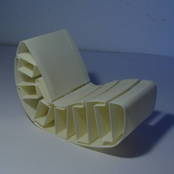 3D Printable Library Rocking chair / bench by NGUYEN Julien