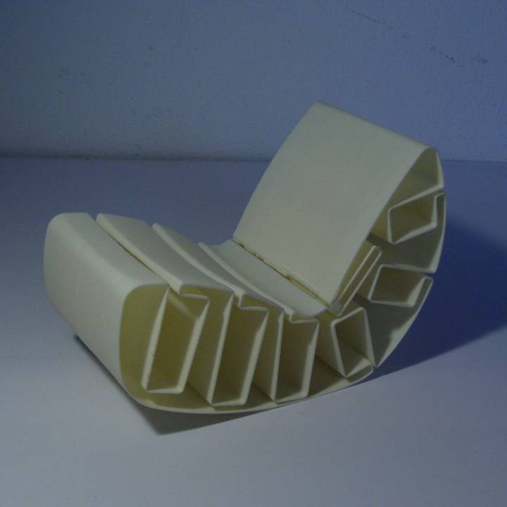 3D Printable Library Rocking chair / bench by NGUYEN Julien