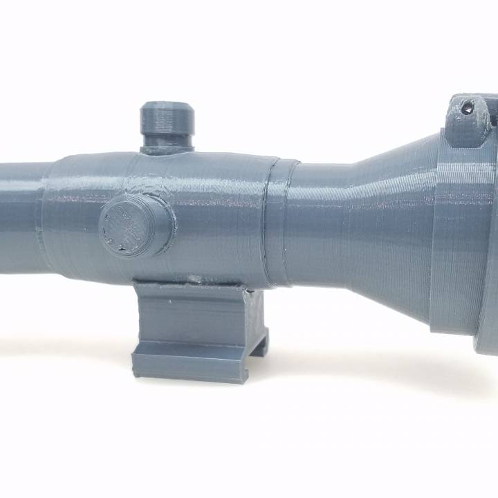 3D Printable Nerf Gun Sniper Scope With C.O.D Style Reticle by Michael ...
