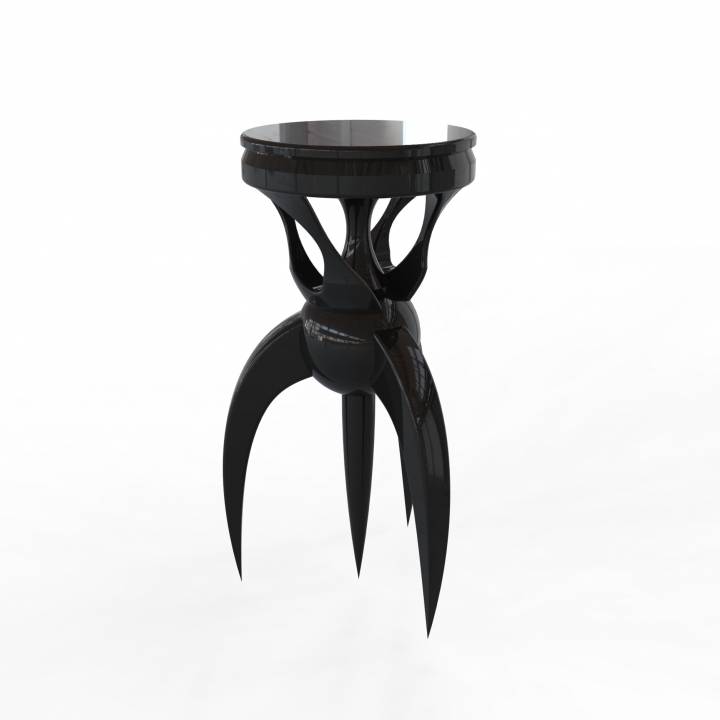 3D Printable M Sharp - Side Table by Michael Daniel Miller