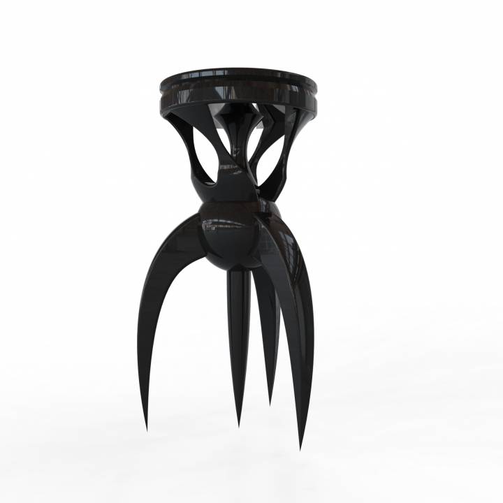 3D Printable M Sharp - Side Table by Michael Daniel Miller