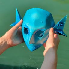 3D Printable Zora Mask by Benjamin Krygsheld
