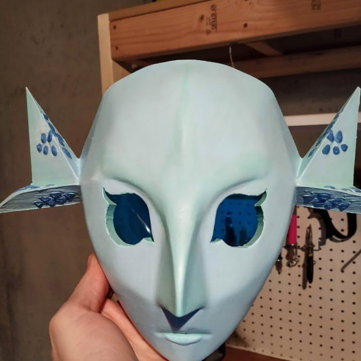 3D Print of Zora Mask by TimSelaty