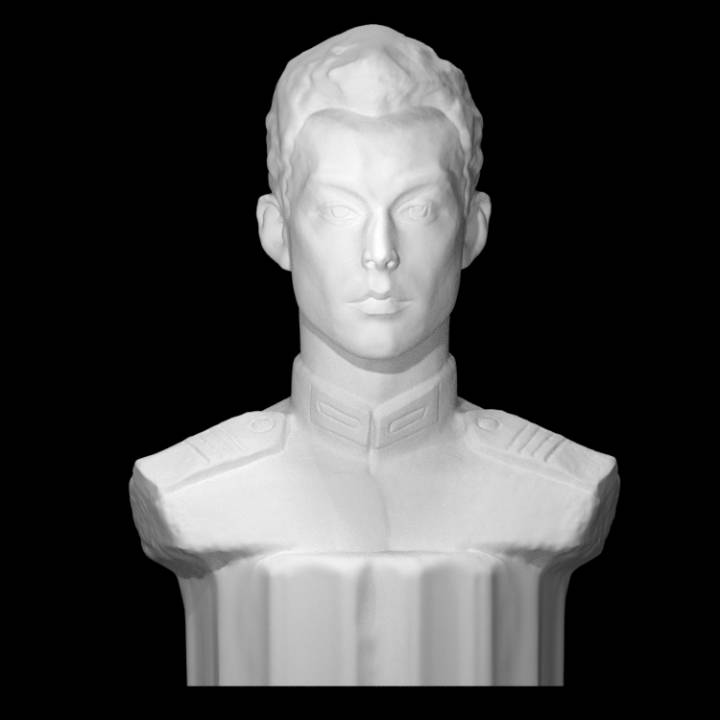 3D Printable Portrait of a Lieutenant by Scan The World