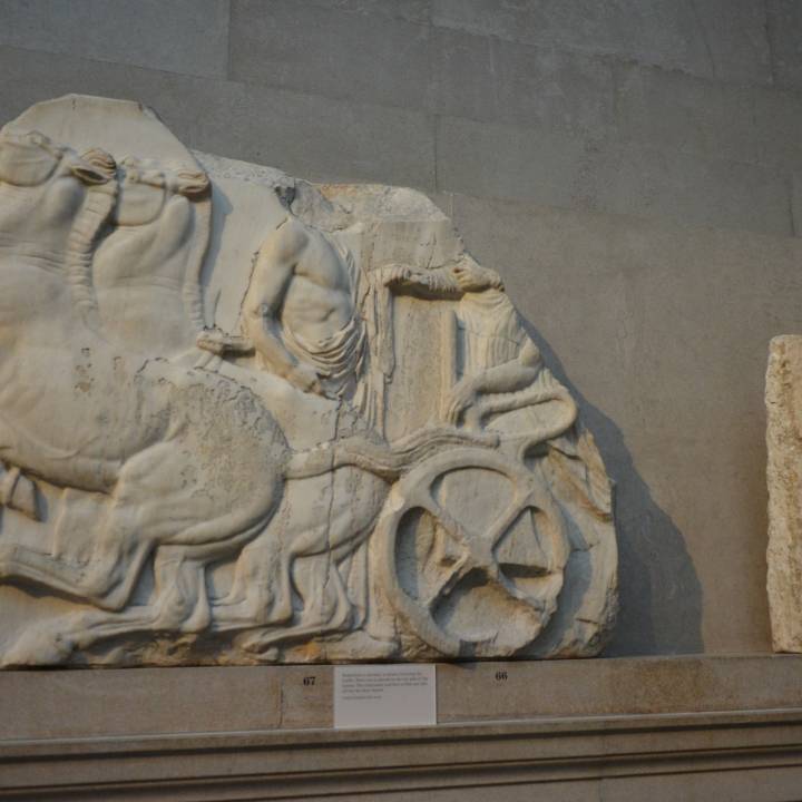 3D Printable Parthenon Frieze _ North XXIV, 66-67-68 by Scan The World
