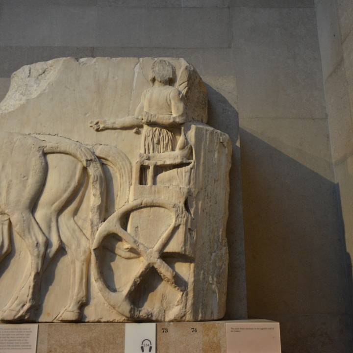 3D Printable Parthenon Frieze _ North XXVIII, 73-74 by Scan The World