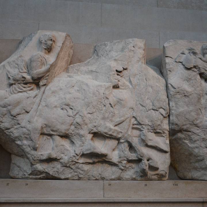 3D Printable Parthenon Frieze _ South VII, 17-20 by Scan The World