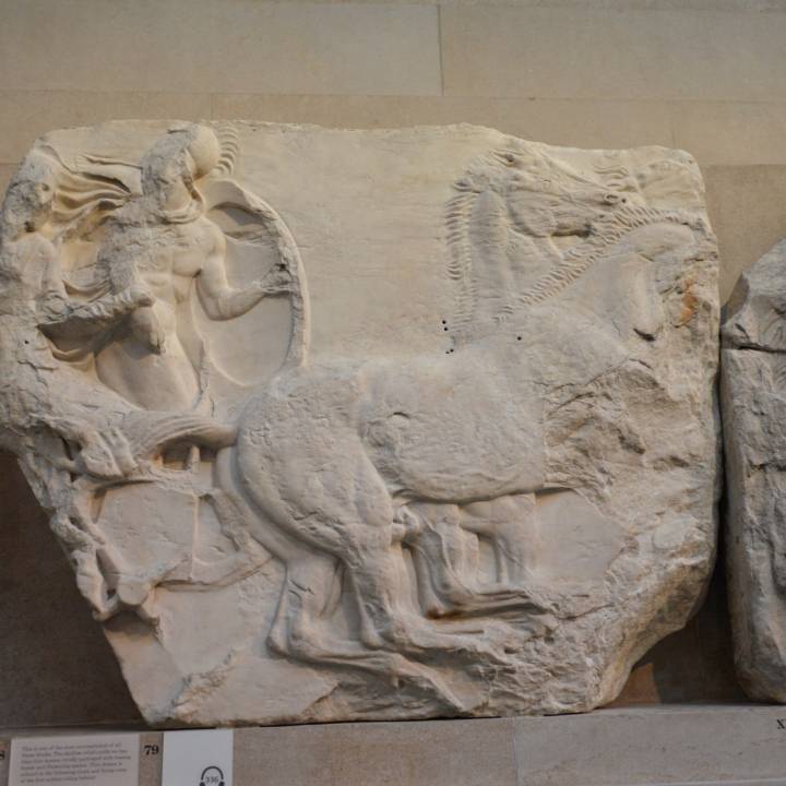 3D Printable Parthenon Frieze _ South XXXI, 78-79 by Scan The World