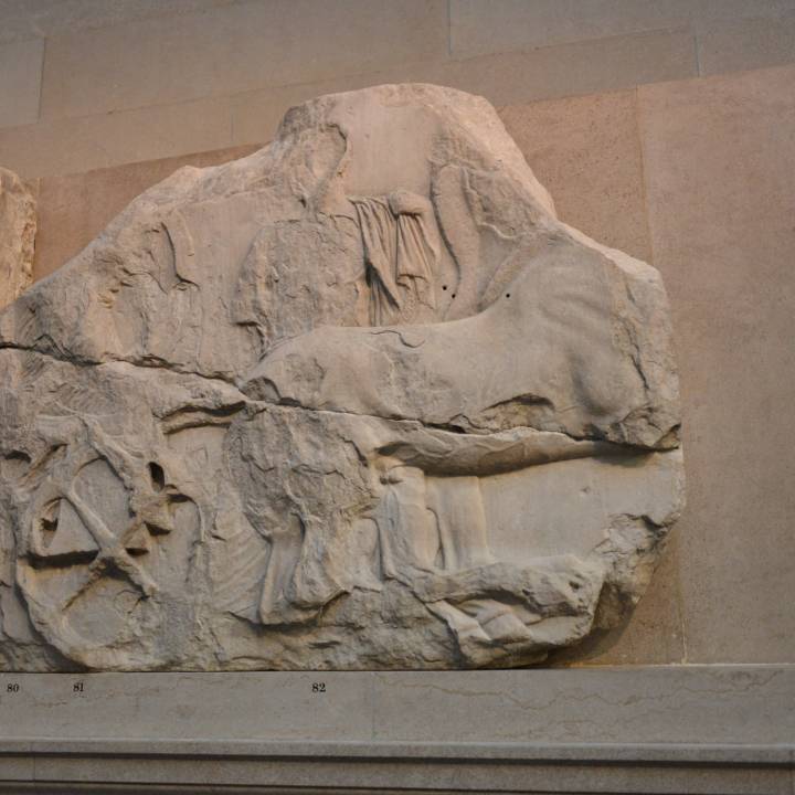 3D Printable Parthenon Frieze _ South XXXII, 80-81-82 by Scan The World