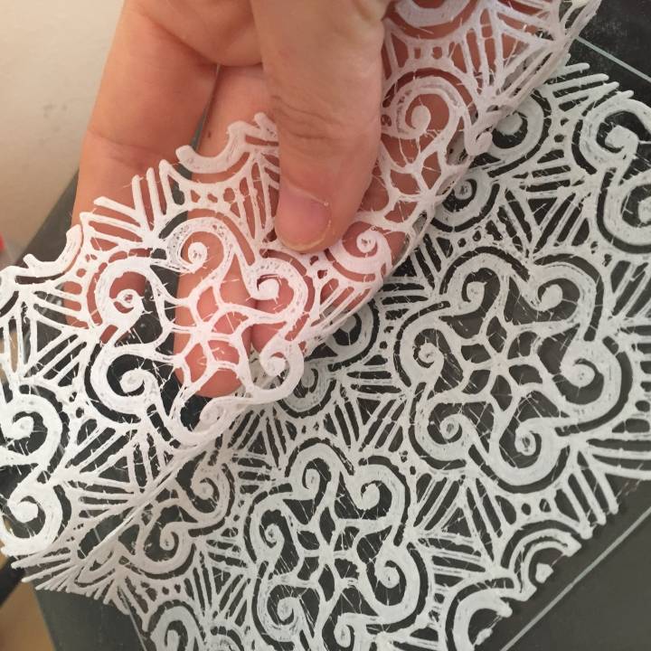 3D Printable Flexible lace by Carmen Bartolome