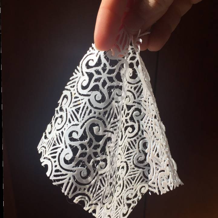 3D Printable Flexible lace by Carmen Bartolome