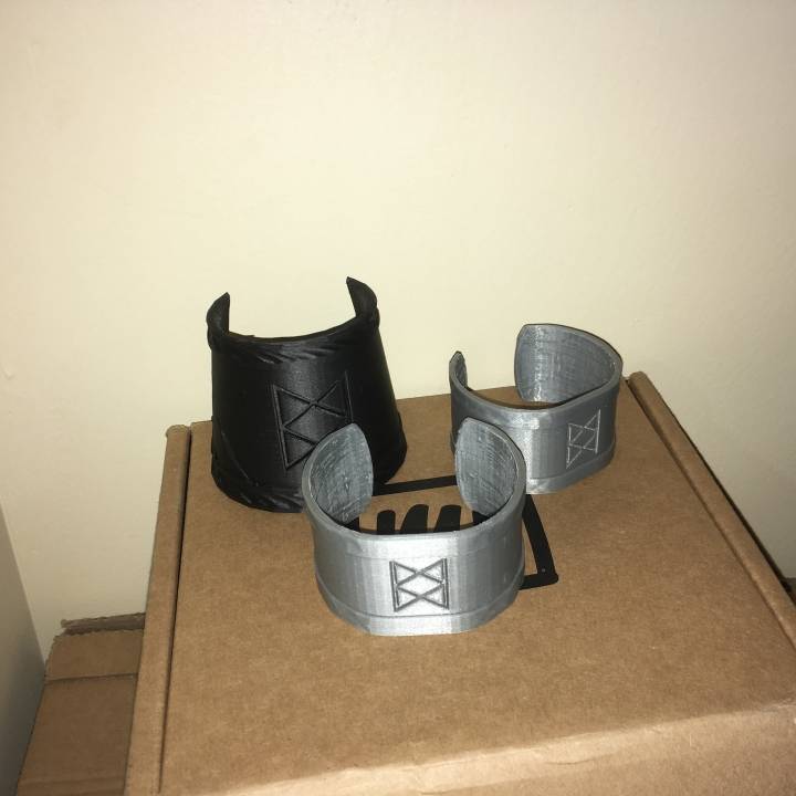 3D Printable Bureau of Balance Bracerlet - TAZ Cosplay by Steve Abrams