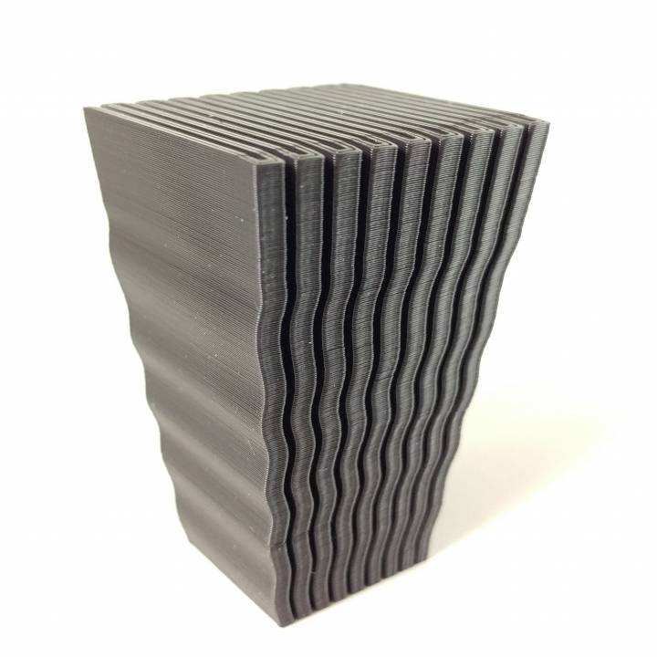 3D Printable Support Material Wave - Side Table by Michael Daniel Miller