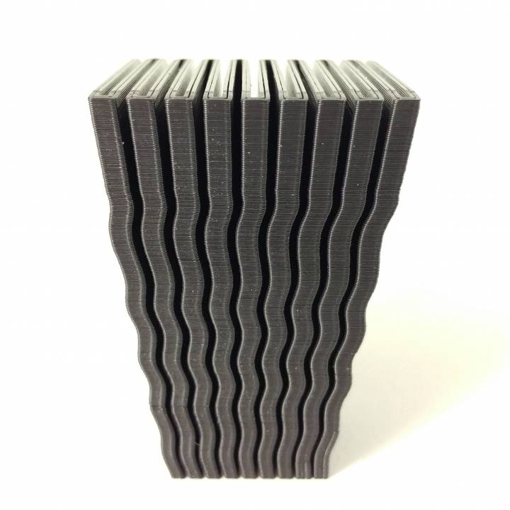 3D Printable Support Material Wave - Side Table by Michael Daniel Miller