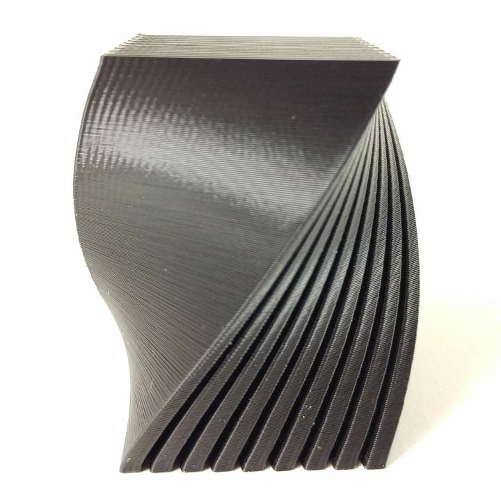 3D Printable Support Material Twist - Side Table by Michael Daniel Miller