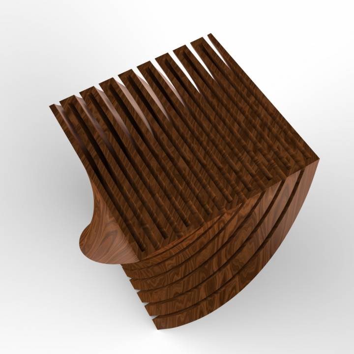 3D Printable Support Material Twist - Side Table by Michael Daniel Miller