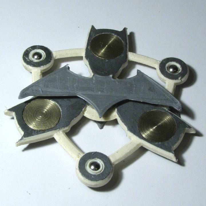3D Printable Batman Fidget Spinner by Juan José García González