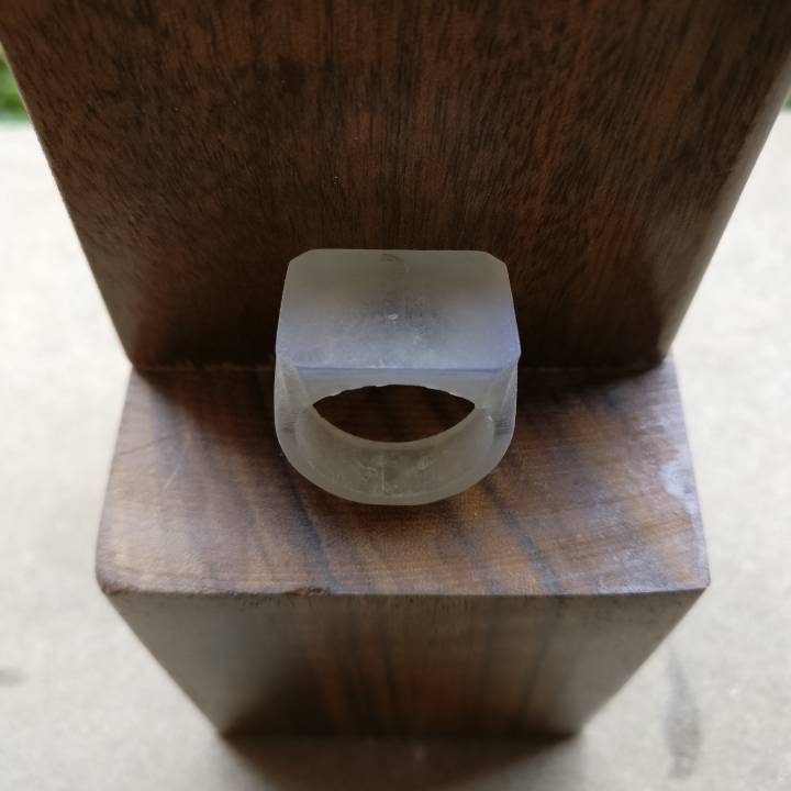 3D Printable Octagon Rectangle Ring by jose alfredo