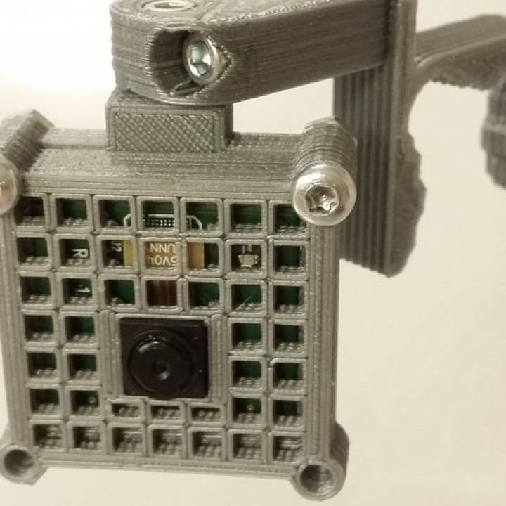3D Printable Mounting system for Raspberry Pi camera by Kjell Kernen