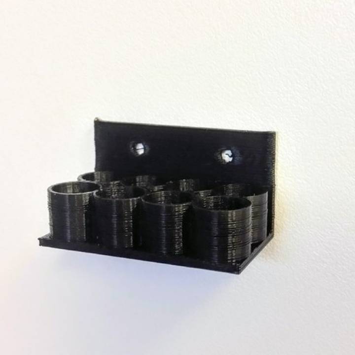 3D Printable Customizable screwdriver wall mount by Kjell Kernen