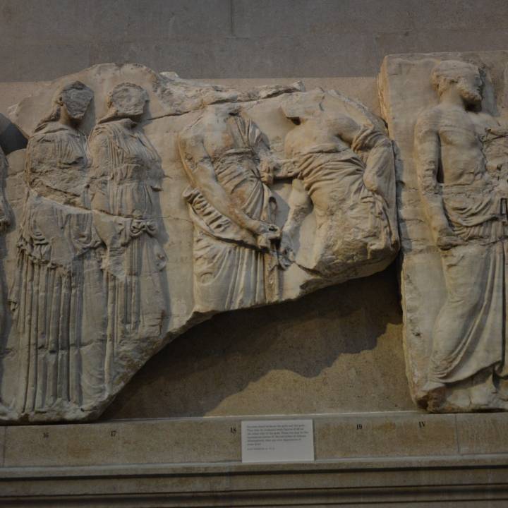 3D Printable Parthenon Frieze _ East III, 18-19 by Scan The World