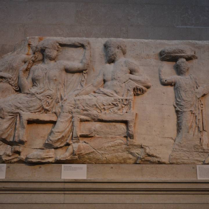 3D Printable Parthenon Frieze _ East V, 28-30 by Scan The World