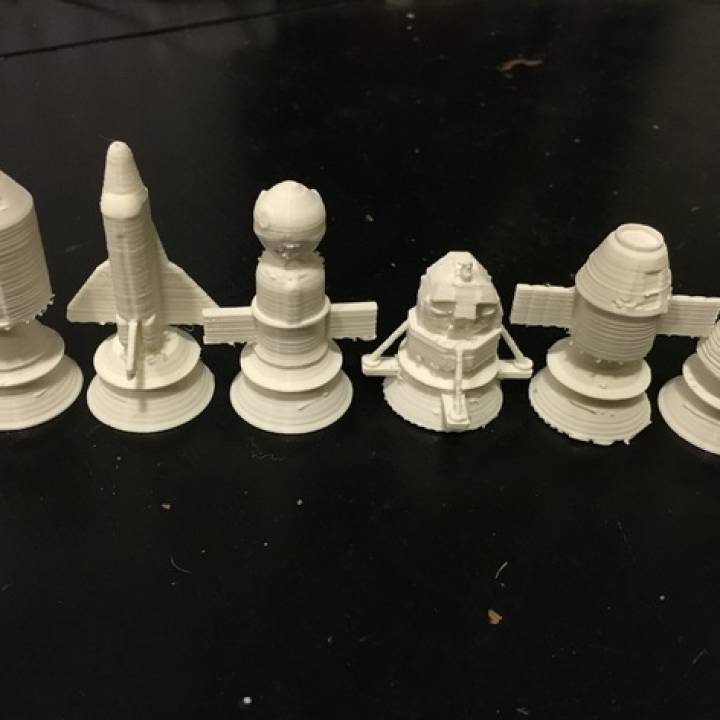 3D Printable Spacecraft Chess by Brian Mernoff