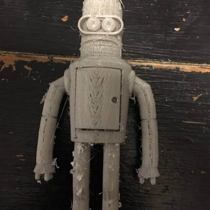 3D Printable Bender with opening chest cabinet by Brian Mernoff