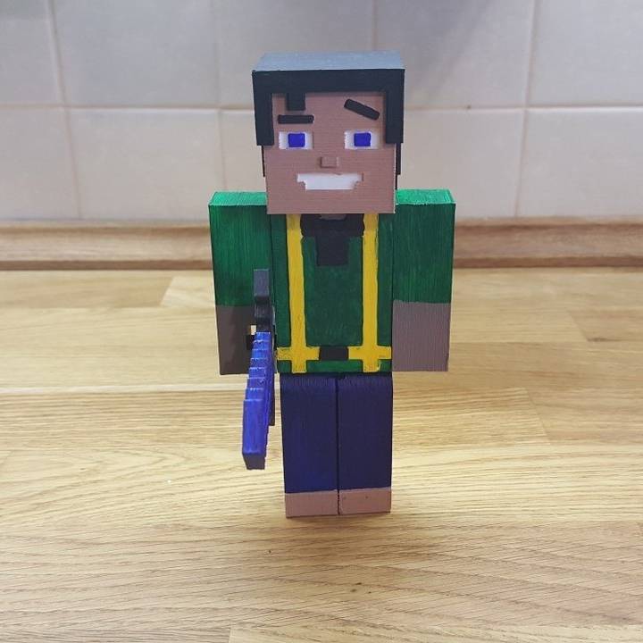 3D Printable Steve Minecraft Skin by Stas Pimenov