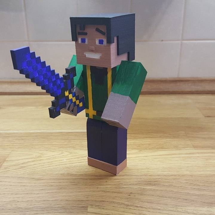 3D Printable Steve Minecraft Skin by Stas Pimenov