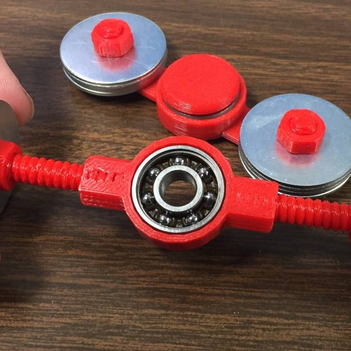 3D Printable Adjustable Fidget Spinner by Steven L Dickie