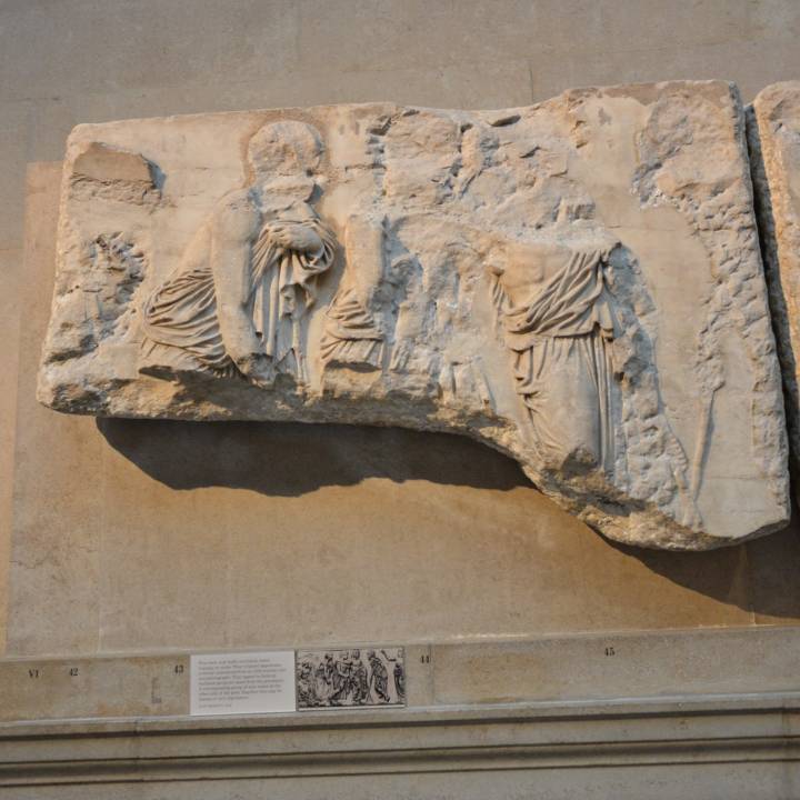 3D Printable Parthenon Frieze _ East VI, 43-46 by Scan The World
