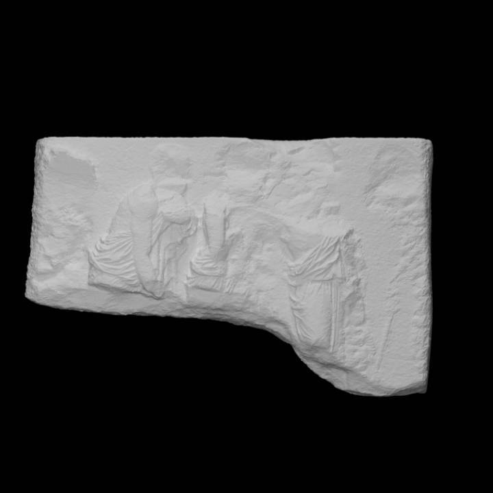 3D Printable Parthenon Frieze _ East VI, 43-46 by Scan The World
